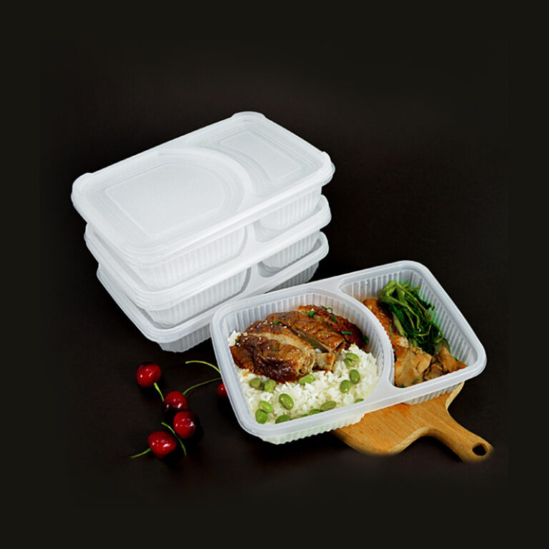 PP Two-Compartment Lunch Box – 1000ml (Model: DSFC-2C) - Da Shan